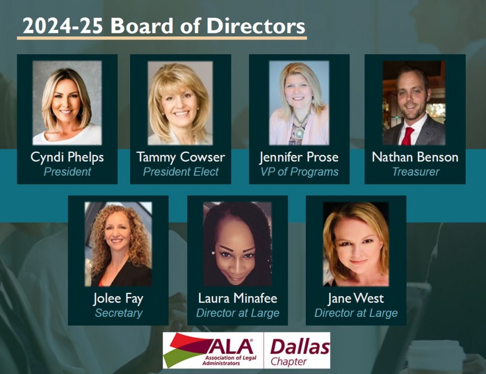 Dallas Chapter Association of Legal Administrators - Public Announcements